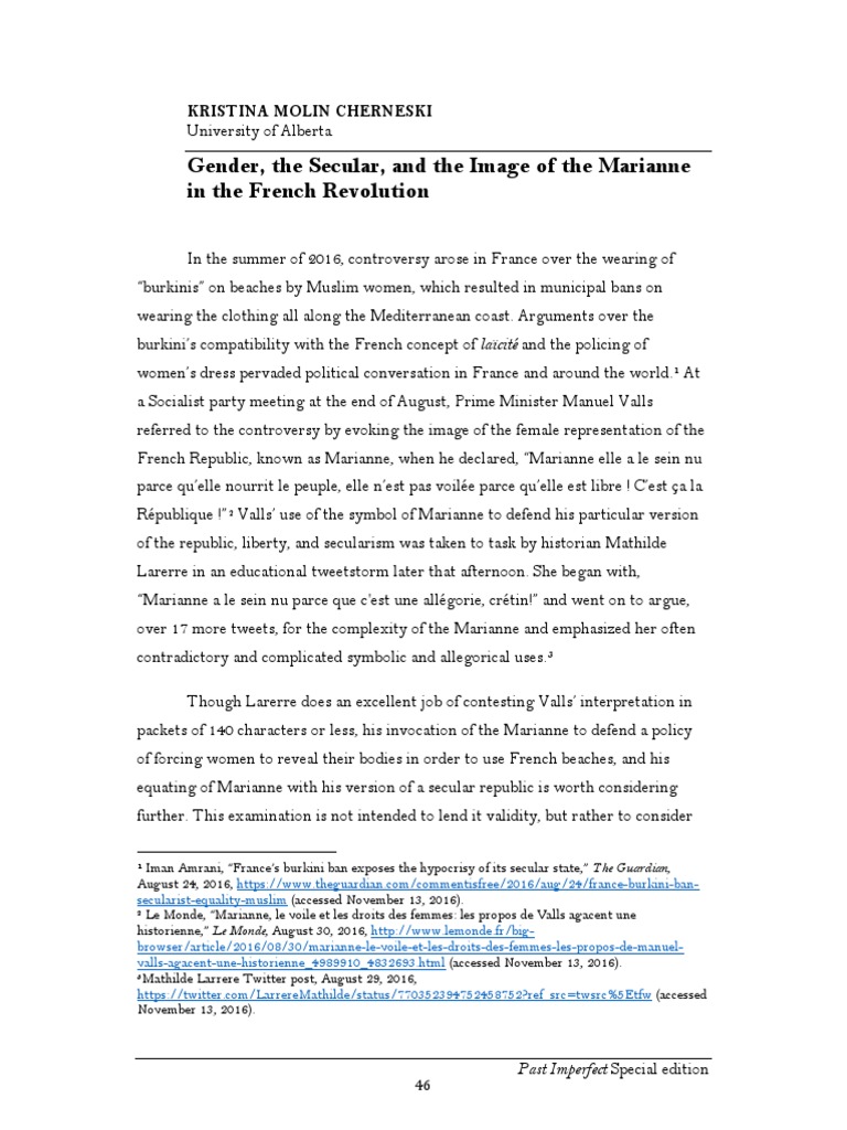 Cherneski. Gender in The Secular Marianne | PDF | Religious Violence ...