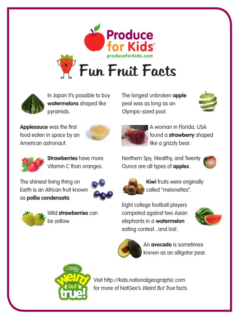 Fun and Weird Fruit Facts | PDF | Fruit | Foods