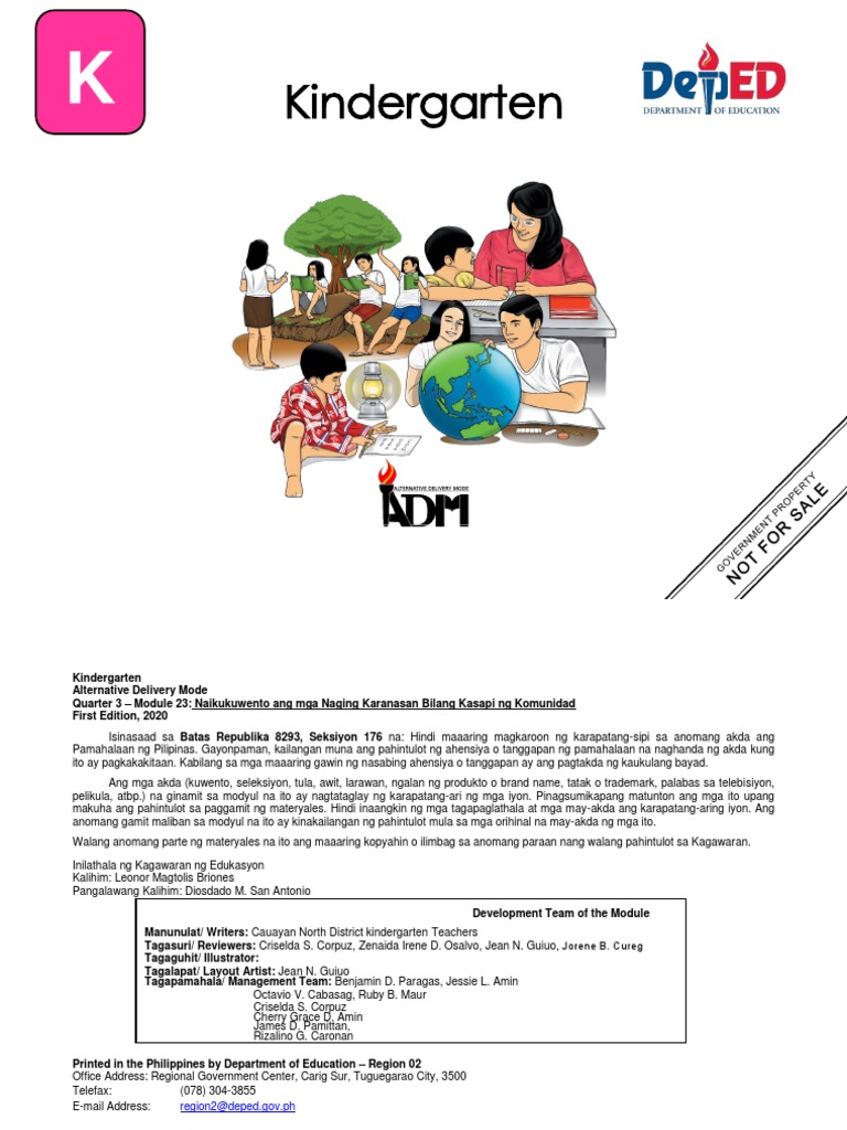 Kinder Module Week 23 Day 1-5 | PDF