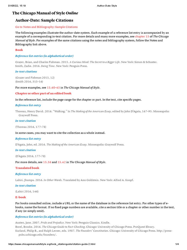 Author-Date Style | PDF