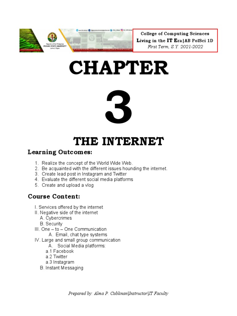 Chapter 2 - Internet | PDF | Internet | World Wide Web
