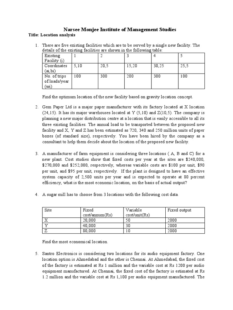 Location Handout 22 | PDF