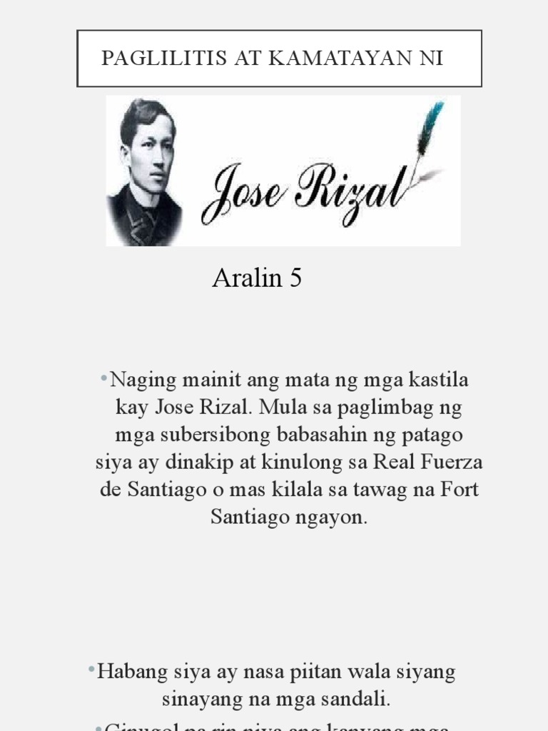 Paglilitis at Kamatayan Ni Rizal | PDF