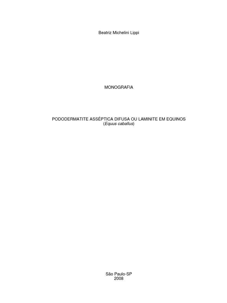 Pododermatite | PDF