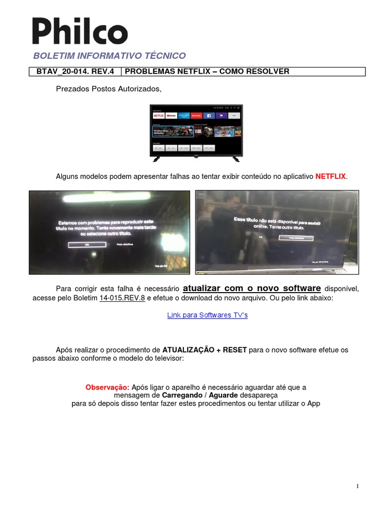 Btav - 20 - 014.rev.4 - Problemas Netflix - Como Resolver | PDF | Aplicativo para celular ...