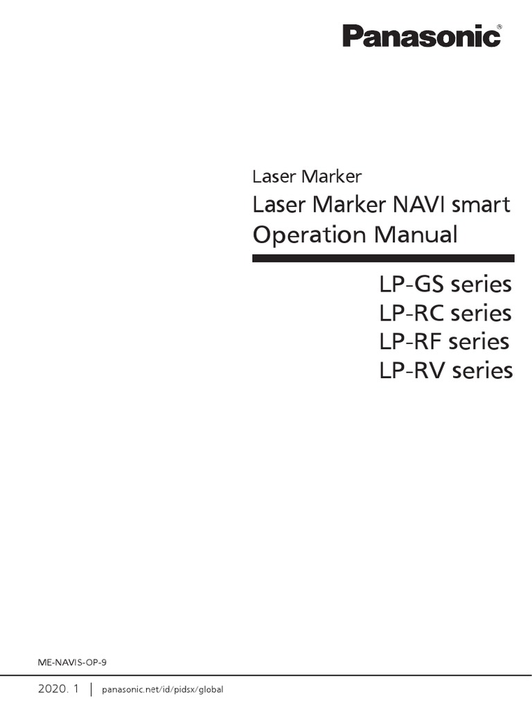 Laser Marker NAVI Smart Operation Manual LP-GS Series LP-RC Series LP-RF Series LP-RV Series ...