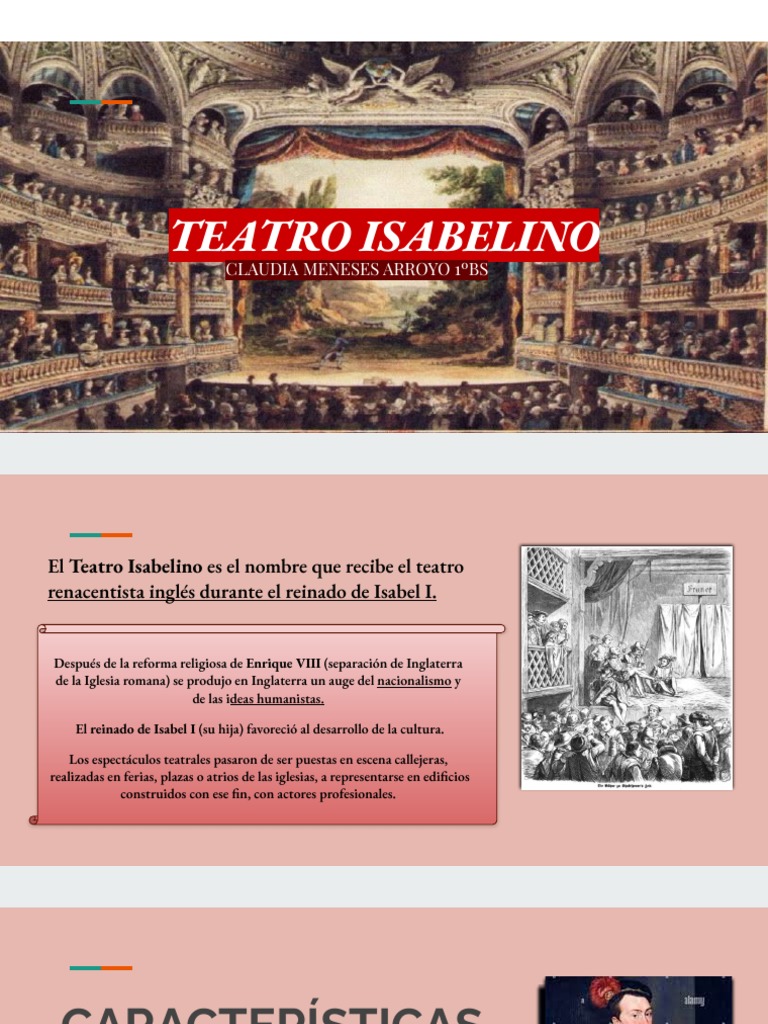 Características del Teatro Isabelino | PDF | Teatro