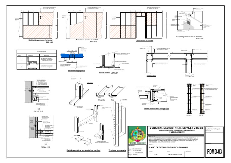 DT-03 Plano de Detalle de Muros Drywall-Dt-03 Plano de Detalle de Muros Drywall | PDF