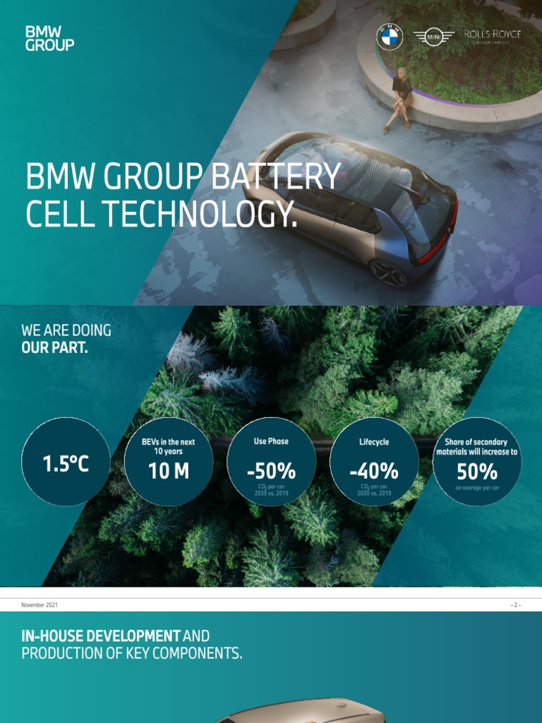BMW Group Battery Cell Technology | PDF