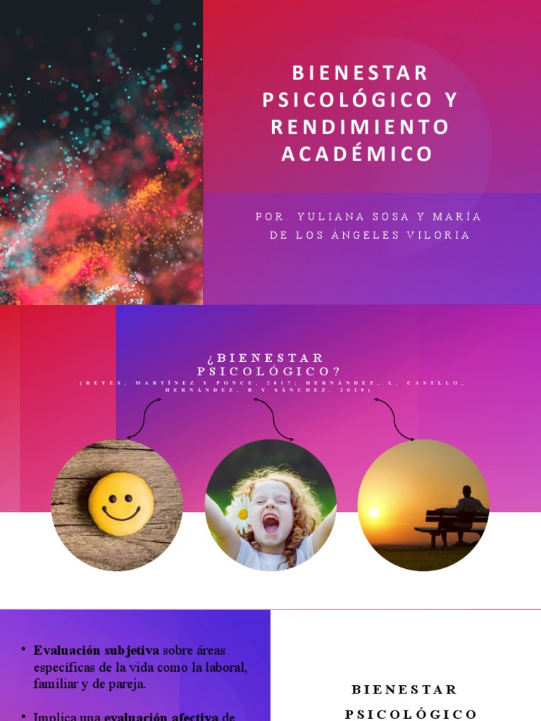 Bienestar Psicológico y Rendimiento Académico | PDF | Relaciones personales, crianza y ...