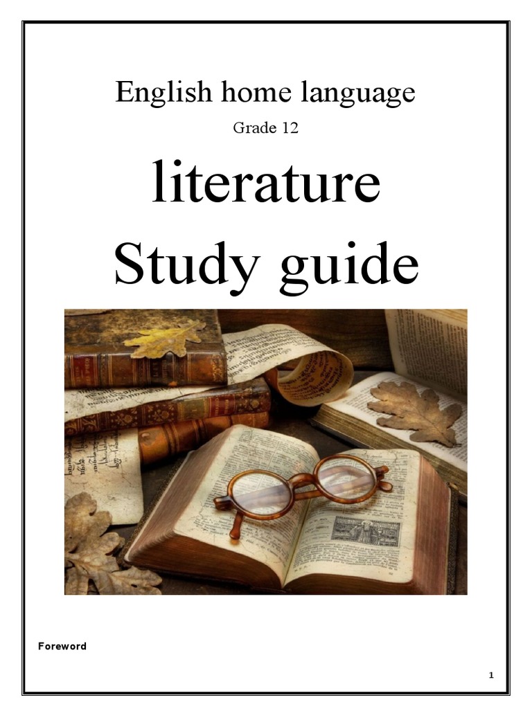 Gr12ehl Literature Study Guide Edit | PDF | Poetry