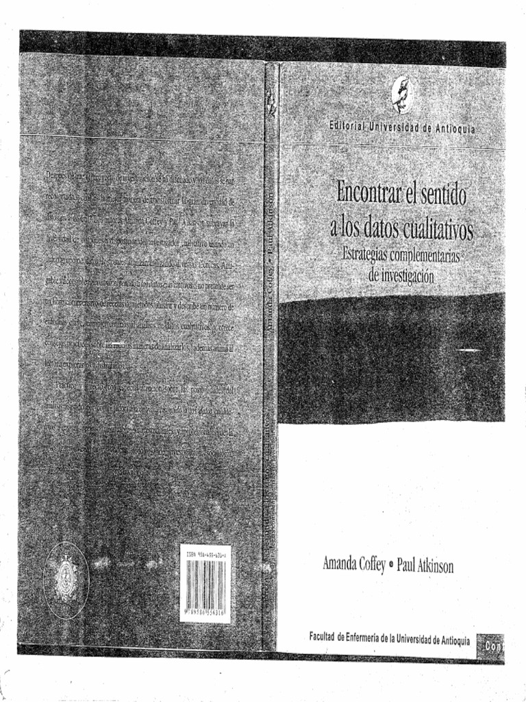 Amanda Coffey - Paul Atkinson. Encontrar - El - Sentido - A - Los - Datos - Cualitativos ...