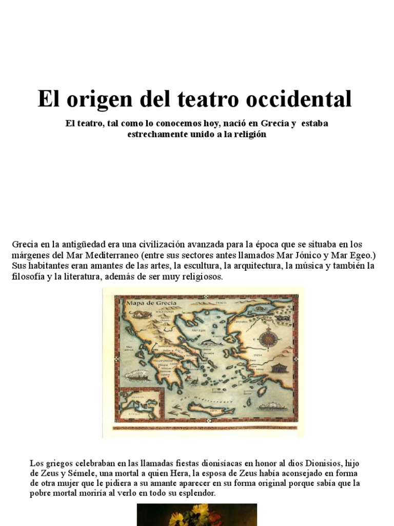 Origen del Teatro Griego Antiguo | PDF | Teatro | Coro