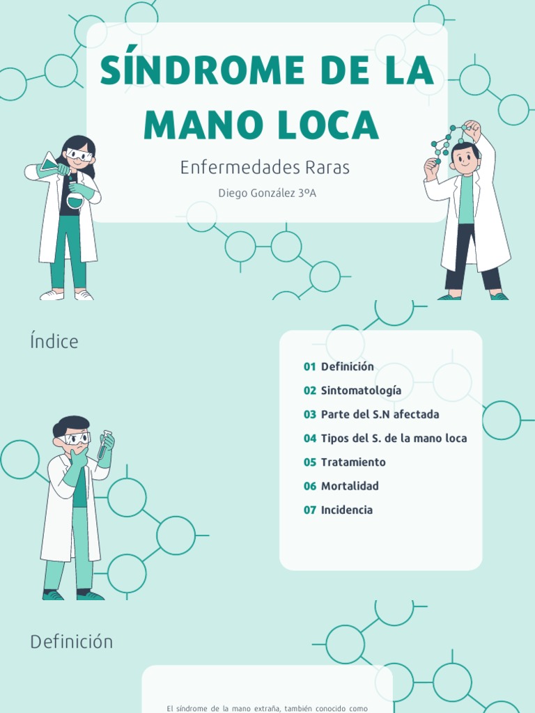 Síndrome de La Mano Loca: Enfermedades Raras | PDF | Ciencia y matemáticas