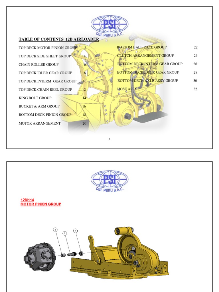 Table of Contents 12B Airloader | PDF