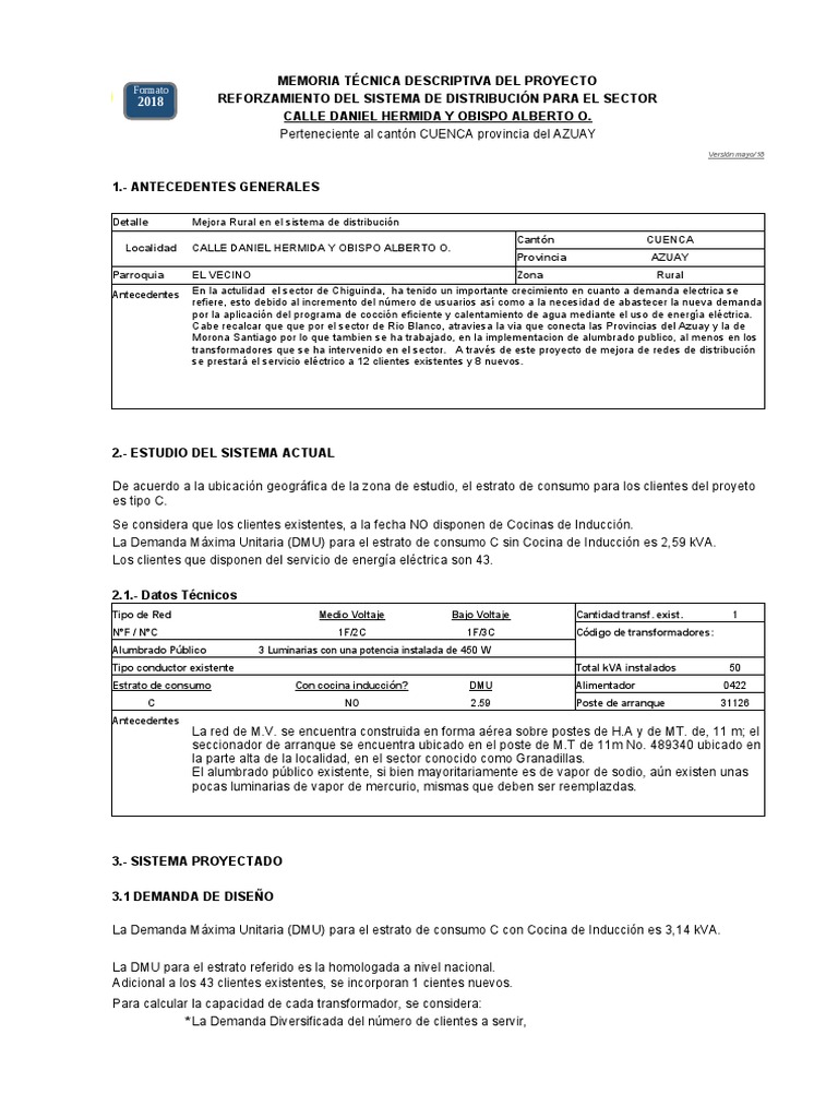 Calculo de Caidas Ext y Pro Trafo 3F | PDF | Ingenieria Eléctrica | Transformador