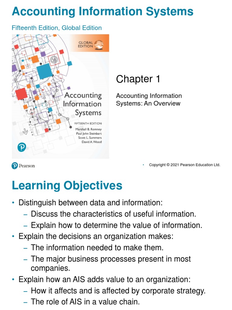 Chapter 1 - Accounting Information Systems An Overview | PDF