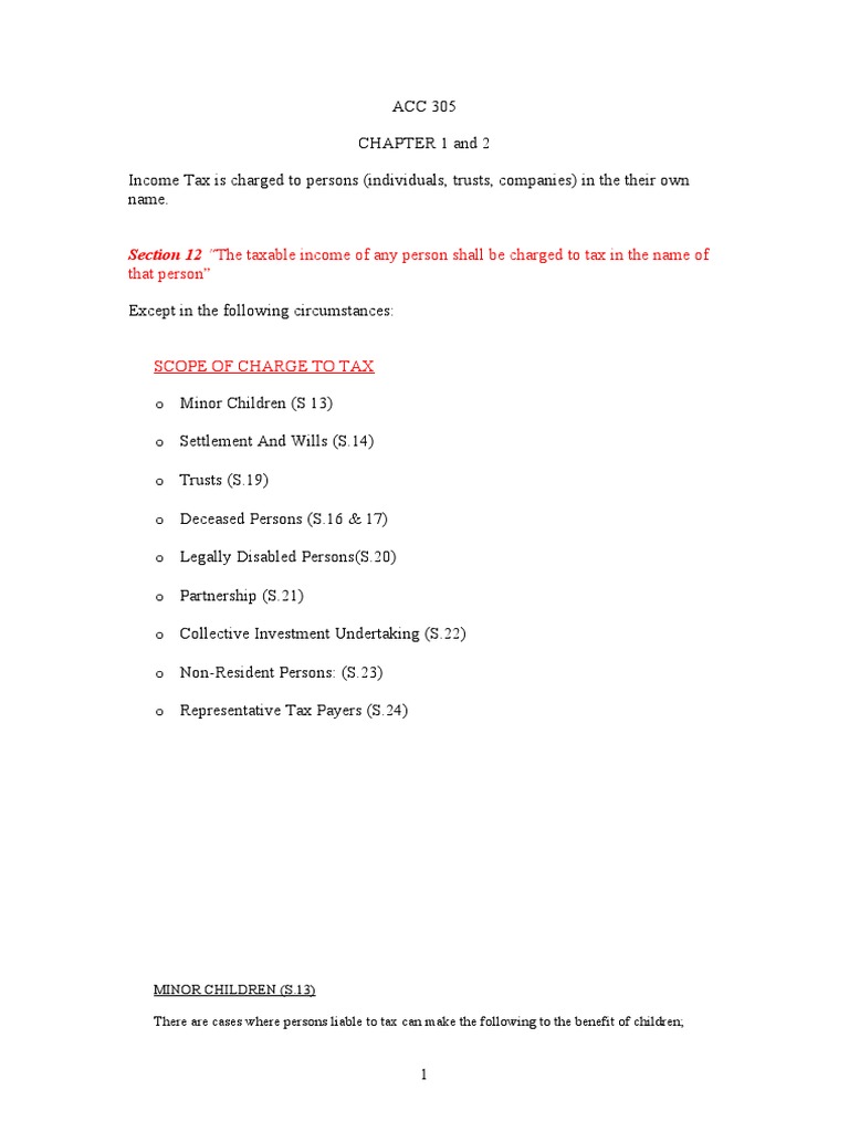ACC 305 Chapter 1 and 2 | PDF