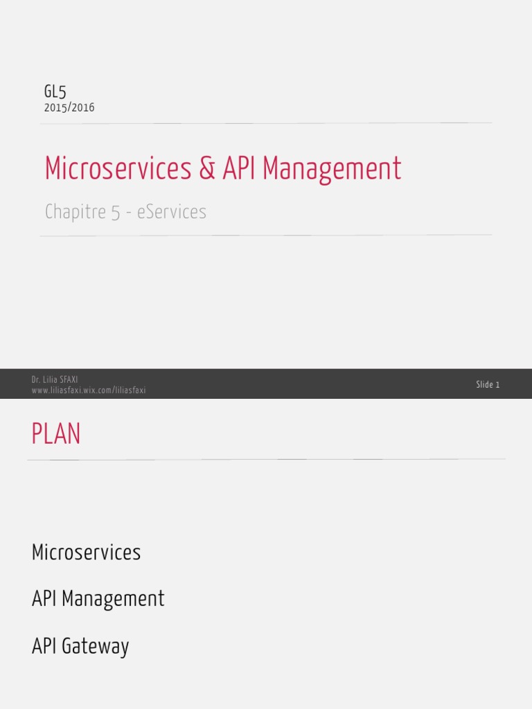 Eservices chp5 Microservices Et Api Management | PDF | Art | Computers