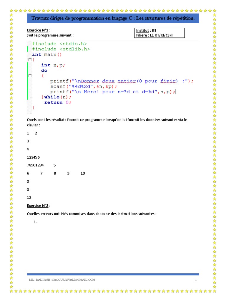 TD Structure Repetition | PDF