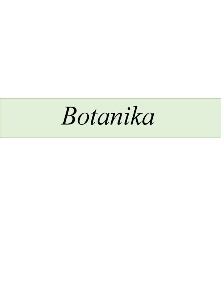 BOTANİKA | PDF