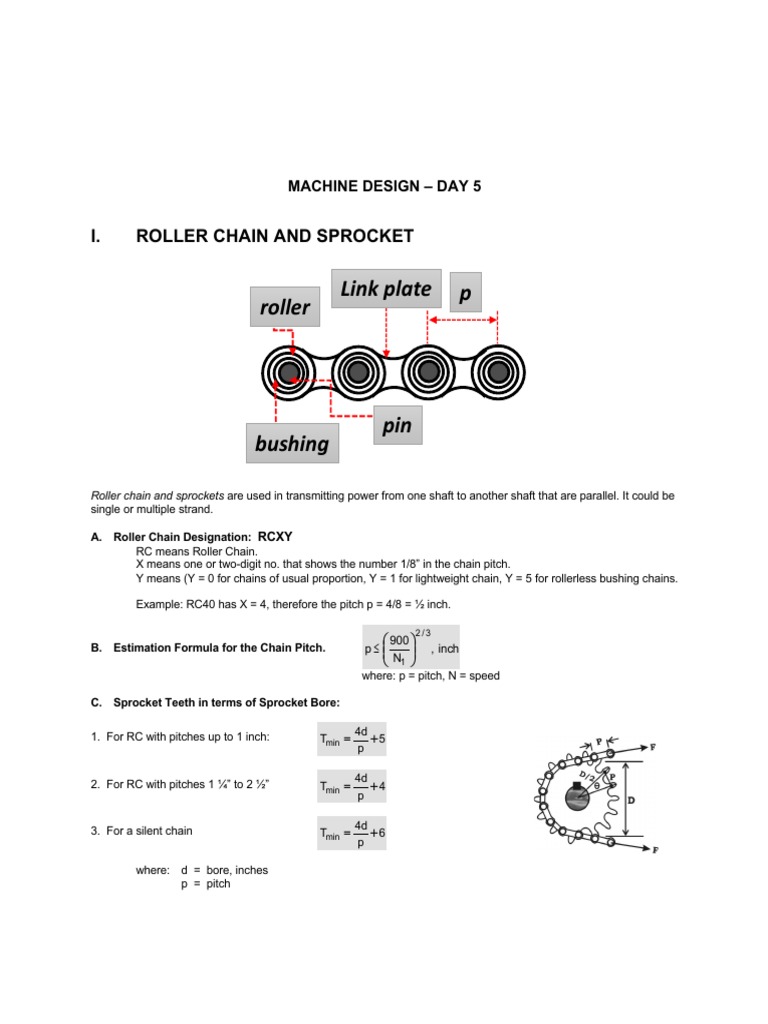 Handouts MD Day 5 | PDF | Belt (Mechanical) | Bearing (Mechanical)