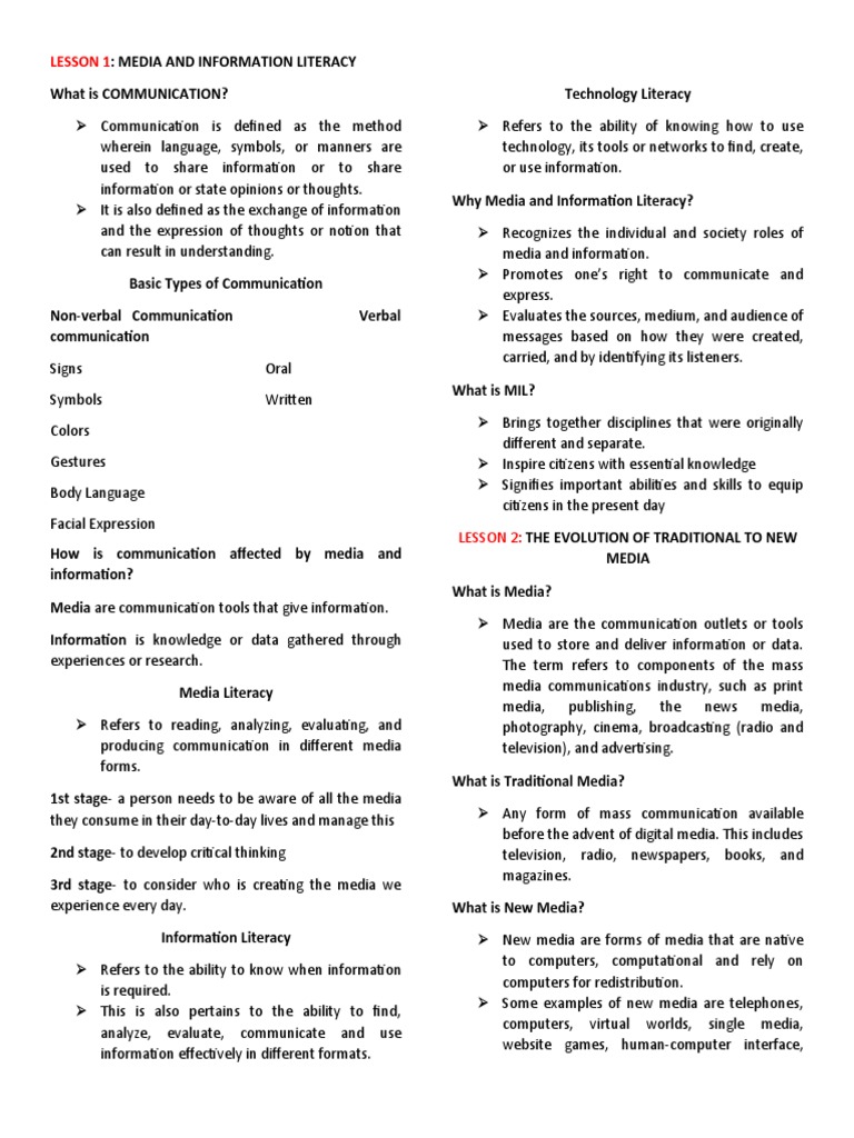 MIL Reviewer | PDF | Mass Media | Media (Communication)