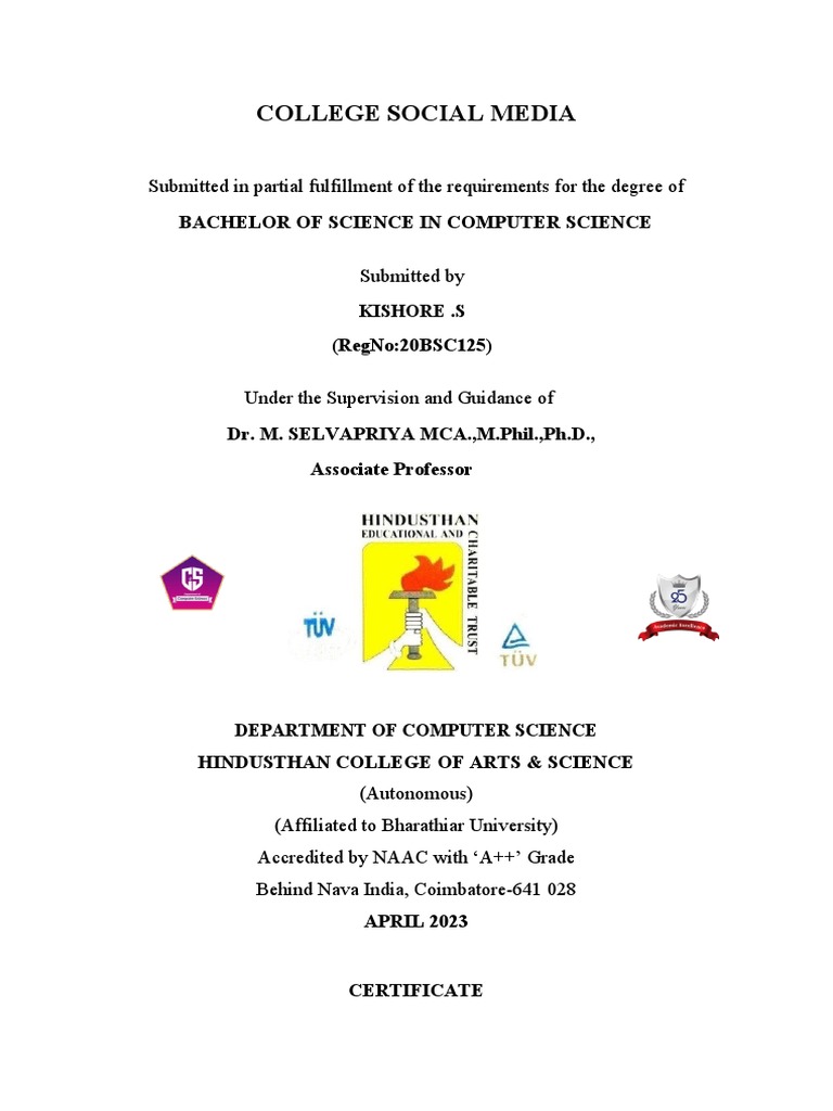 Project Documentation - College Social Media | PDF | Document Object ...