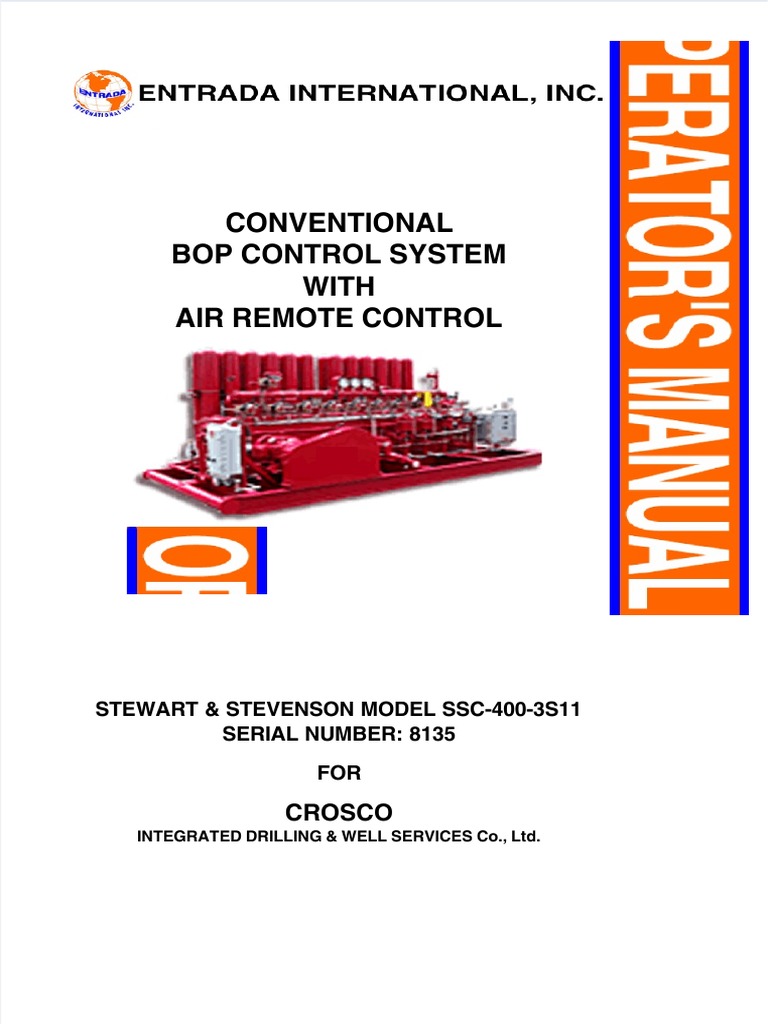 BOP Control System Manual | PDF | Pump | Valve