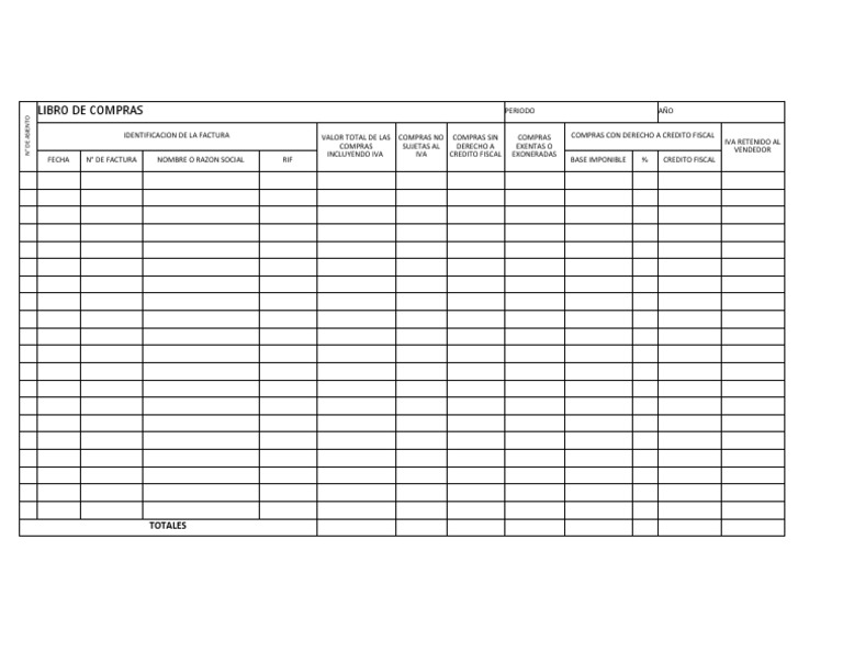 Formato Libro de Compras | PDF