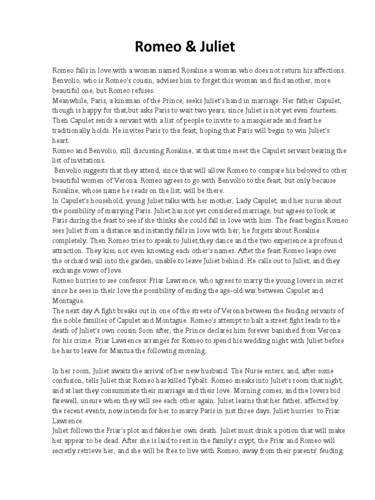 Romeo & Juliet | PDF | Characters In Romeo And Juliet | Romeo And Juliet