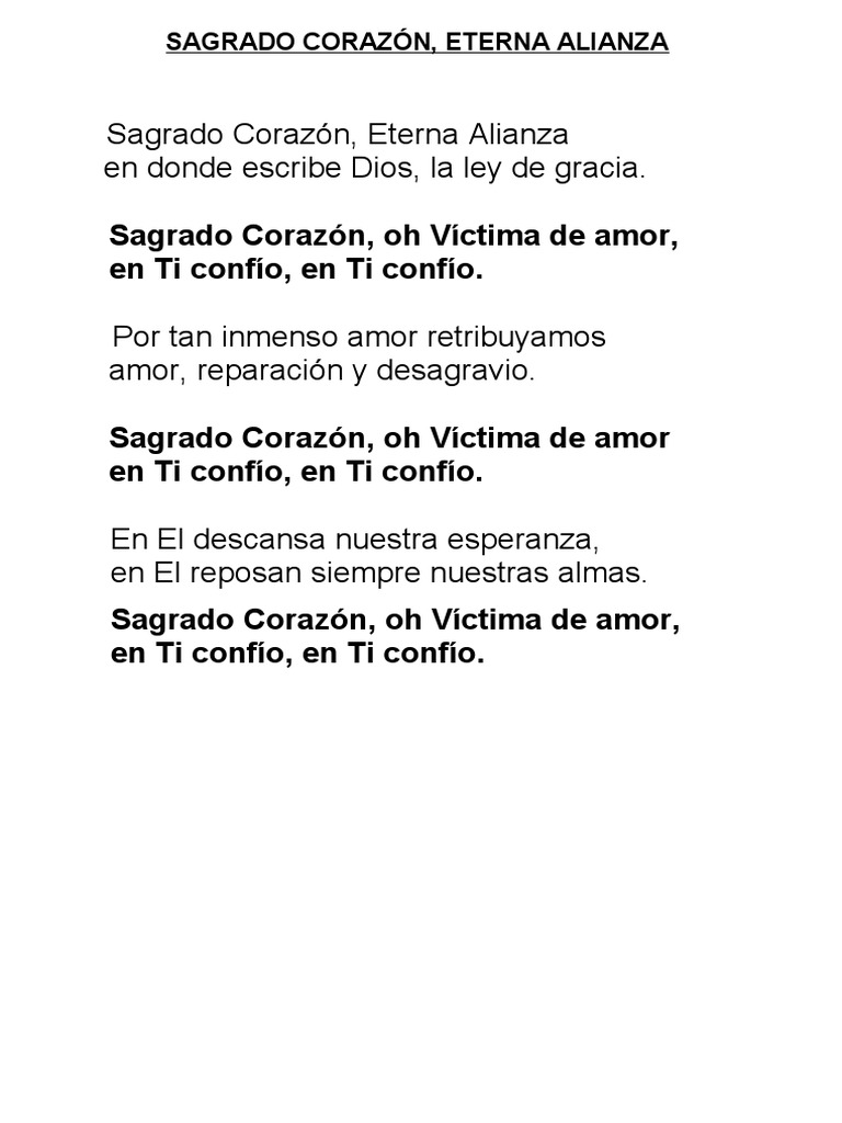 Sagrado Corazón: Eterna Alianza | PDF