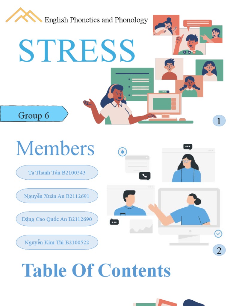 Stress (Group 6) | PDF | Stress (Linguistics) | Word