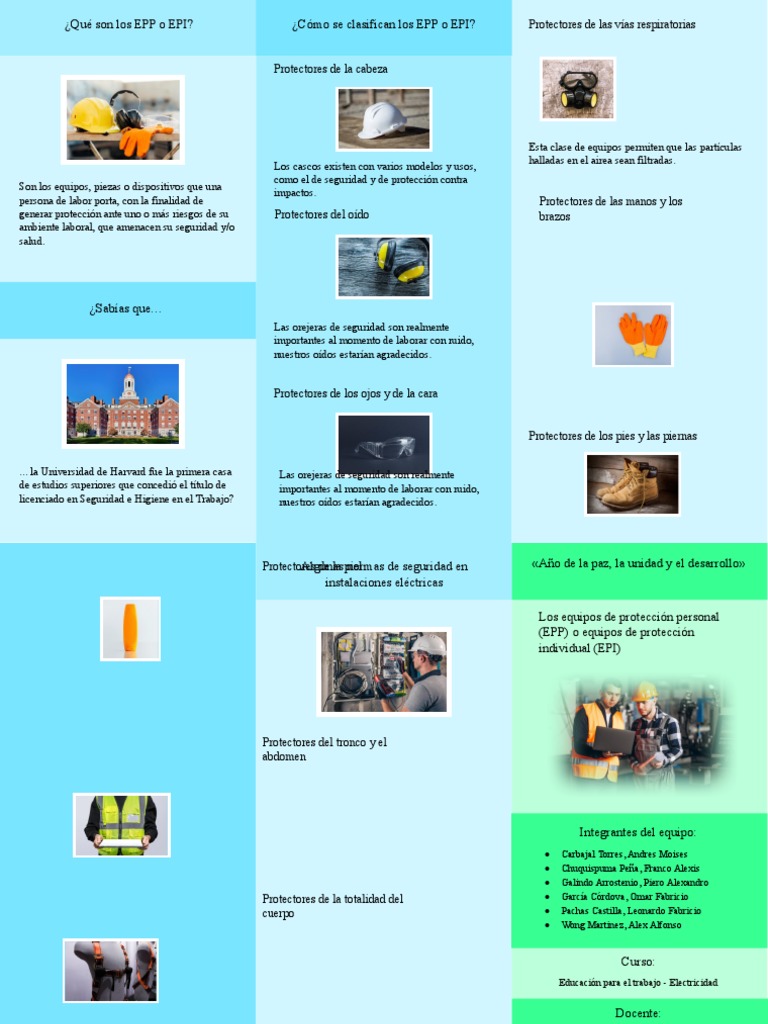 Folleto Sobre Los EPP | PDF | Seguridad y salud ocupacional | La seguridad
