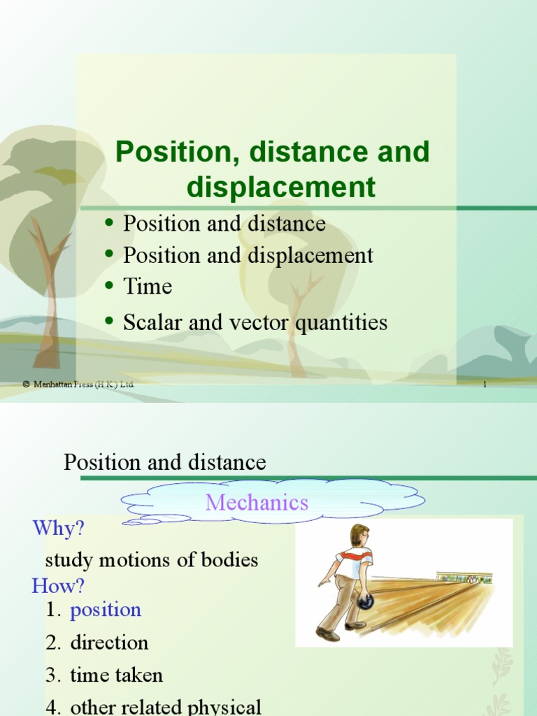 Distance and Displacement Power Point | PDF