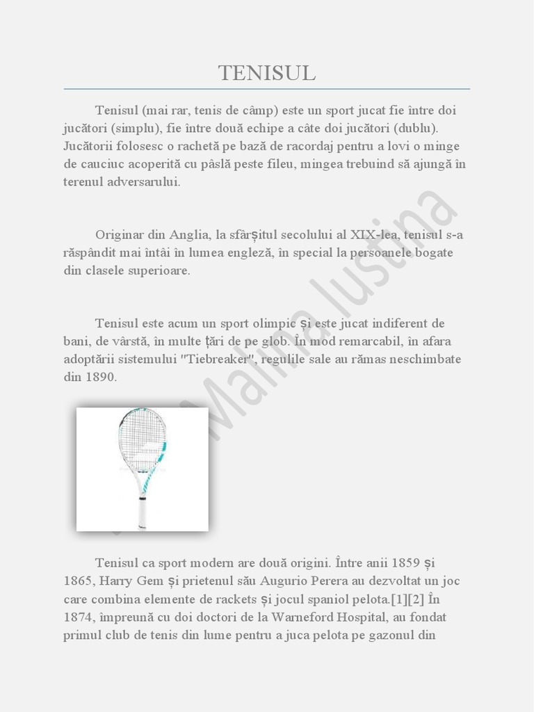 Tenis Info | PDF
