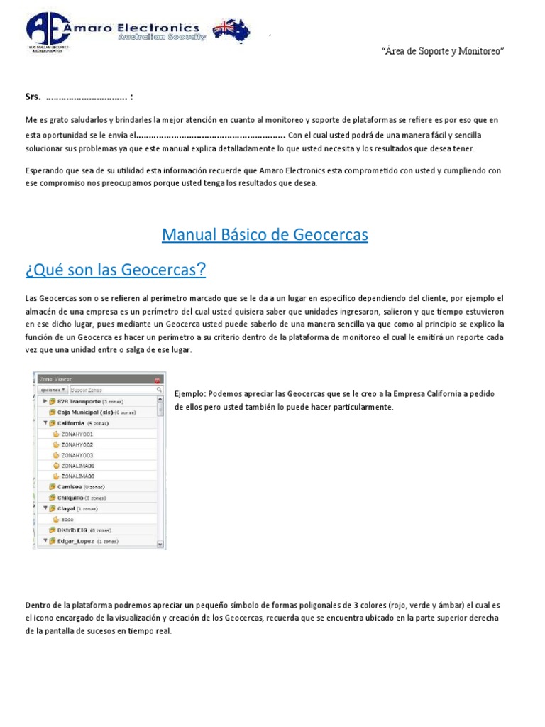 Manual Básico de Geocercas | PDF | Informática
