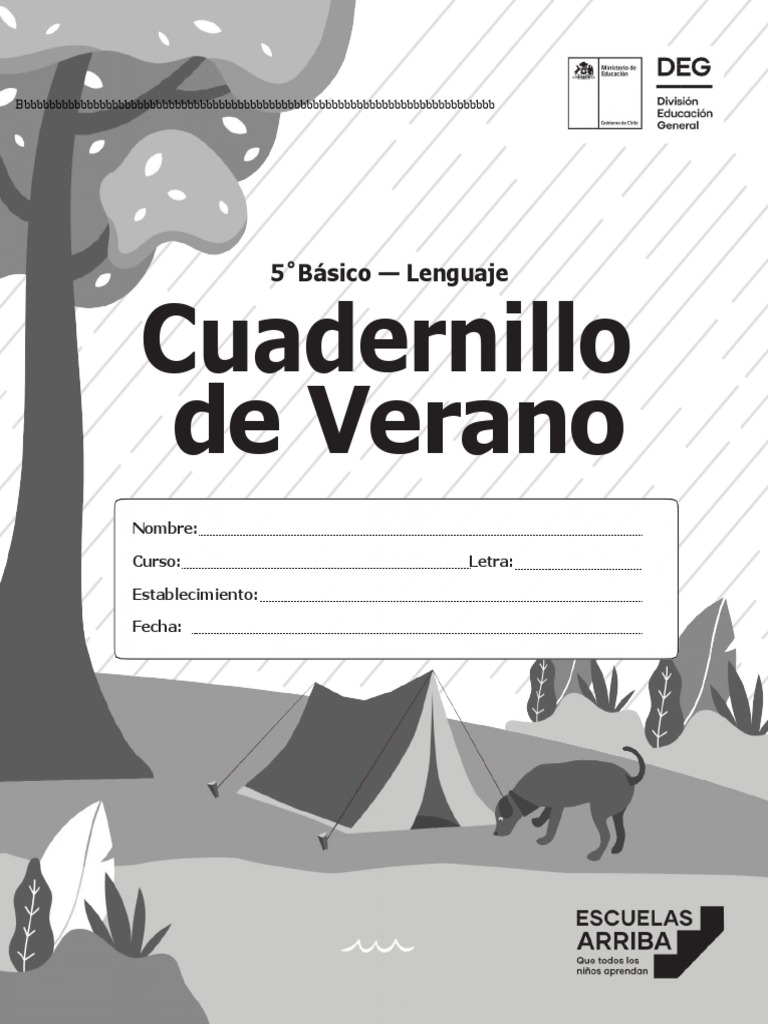 Cuadernillo de Verano: 5 ̊ Básico - Lenguaje | PDF | Poesía