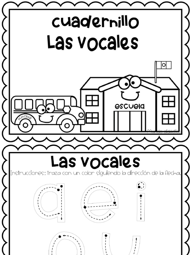 Cuadernillo de Actividades de Vocales | PDF