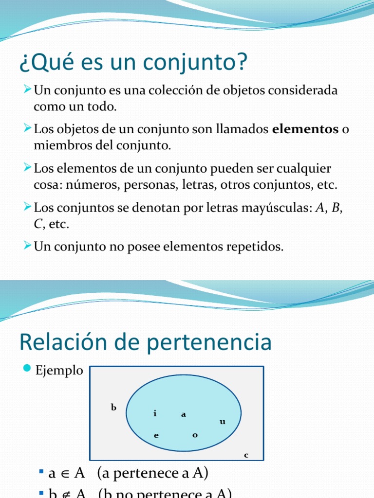 Introducción a los Conjuntos Matemáticos | PDF | Conjunto (Matemáticas ...