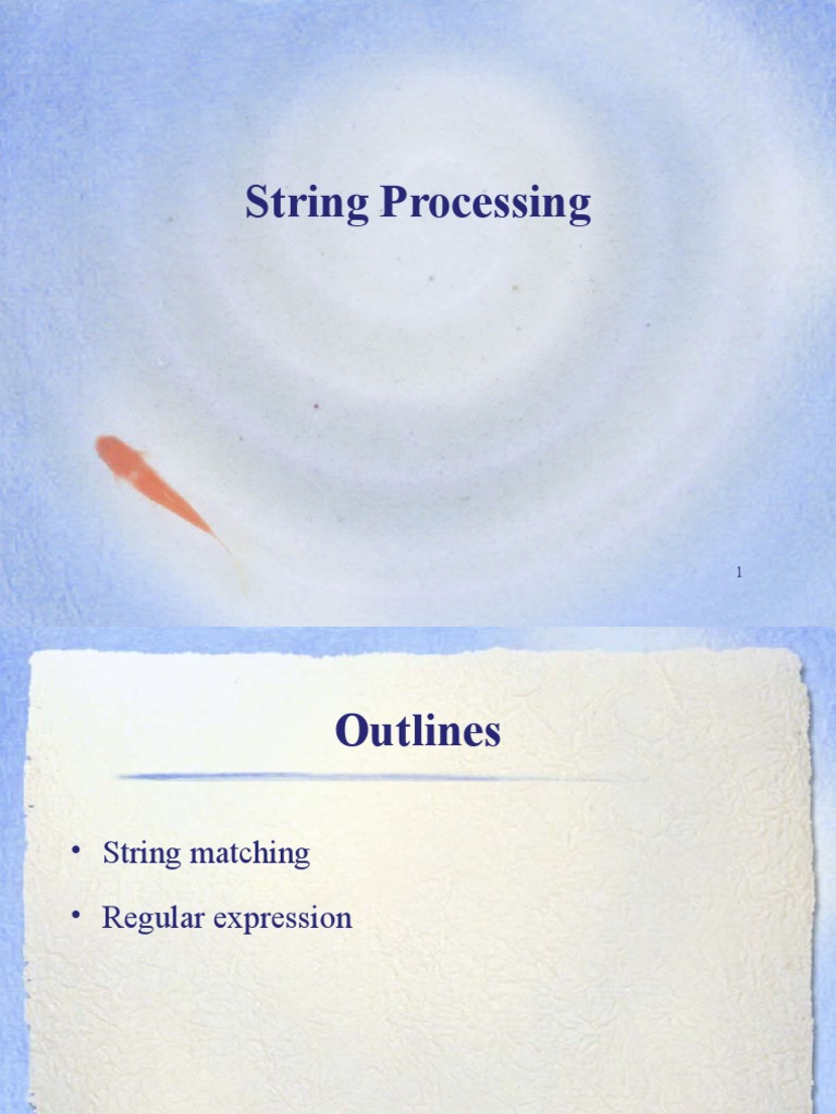 Lecture 13 String Processing Pdf String Computer Science Regular Expression