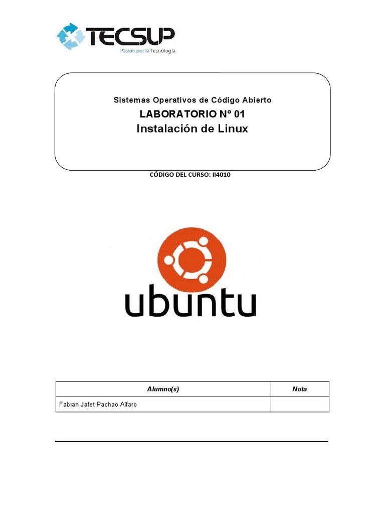Laboratorio 01 - Instalación de Linux | PDF | Distribución de Linux | Teclado