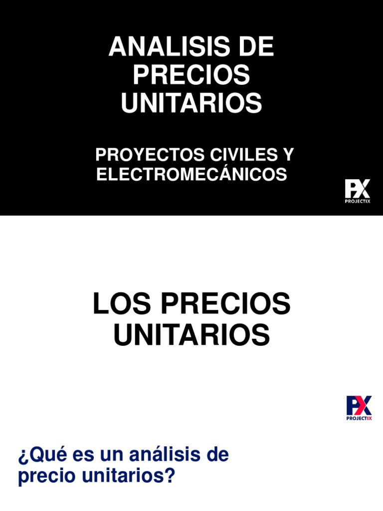 Analisis de Precios Unitarios | PDF