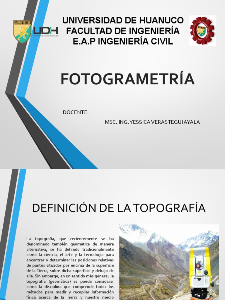 Fotogrametría S1 | PDF | Geodesia | Topografía