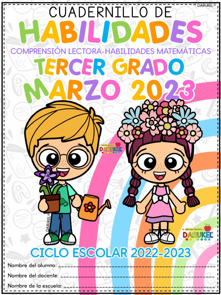 3°? PT2 Mate-Lectura Marzo2023 Darukel | PDF