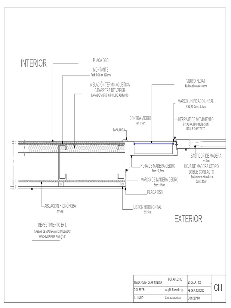 Detalle Constructivo, Carpinteria de Madera | PDF