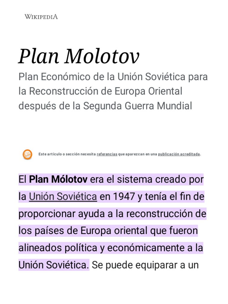 Plan Molotov | PDF