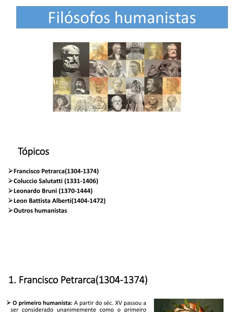 Slides Filósofos Humanistas | PDF | Aristóteles