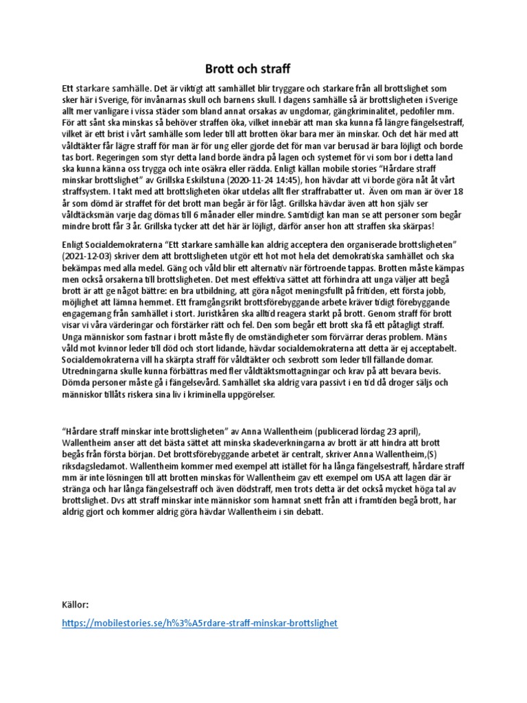 Brott Och Straff 6 | PDF