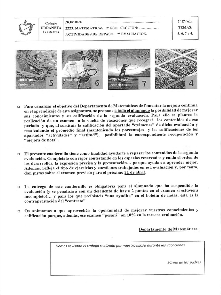 Repaso 2 Ev T5+T6+T7 +T4 2ºeso | PDF